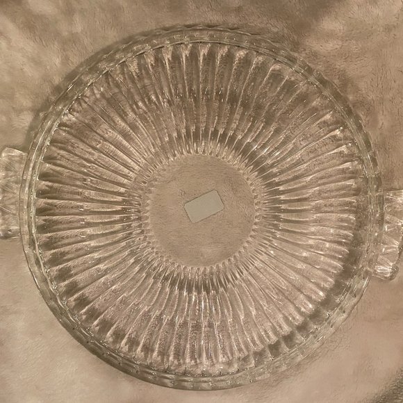 Dining | Vintage German Walther Glass Art Deco Cake Plate Crystal Glass ...